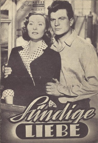 253: Sündige Liebe (Jean Grémillon) Michéle Morgan, Henri Vidal, Louise ...